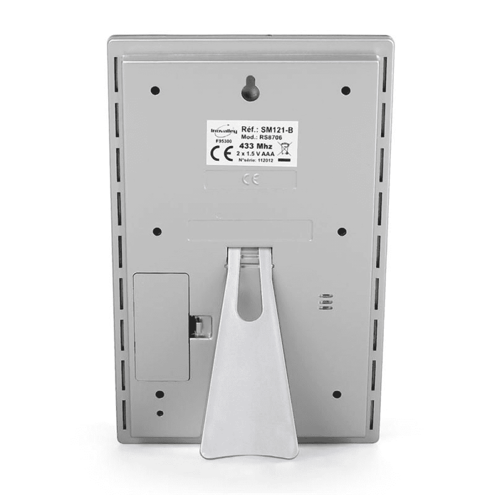 Station météo avec écran LCD bois - loupe d'orme