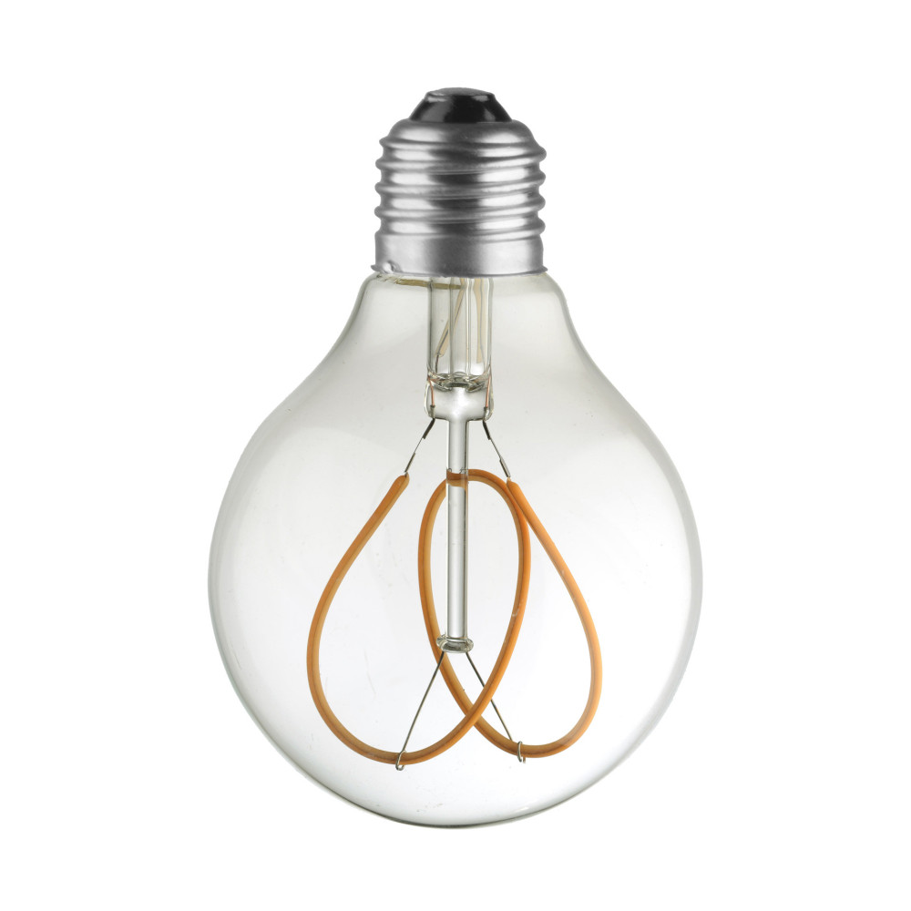 Pack 3 grandes ampoules Déco Led Filament Spirale Flower E27 G80 - Ping ...